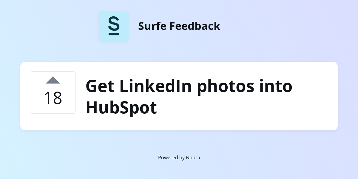 Get Linkedin Photos Into Hubspot Feature Requests Surfe 