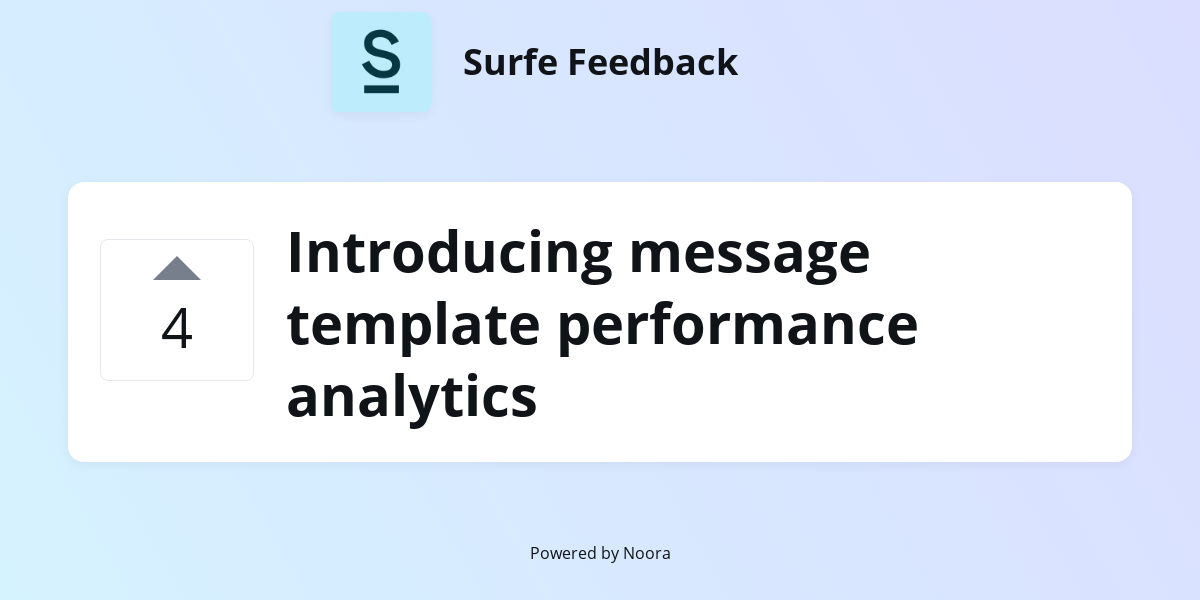 Introducing message template performance analytics | Feature Requests ... Introducing message template performance analytics | Feature Requests ...